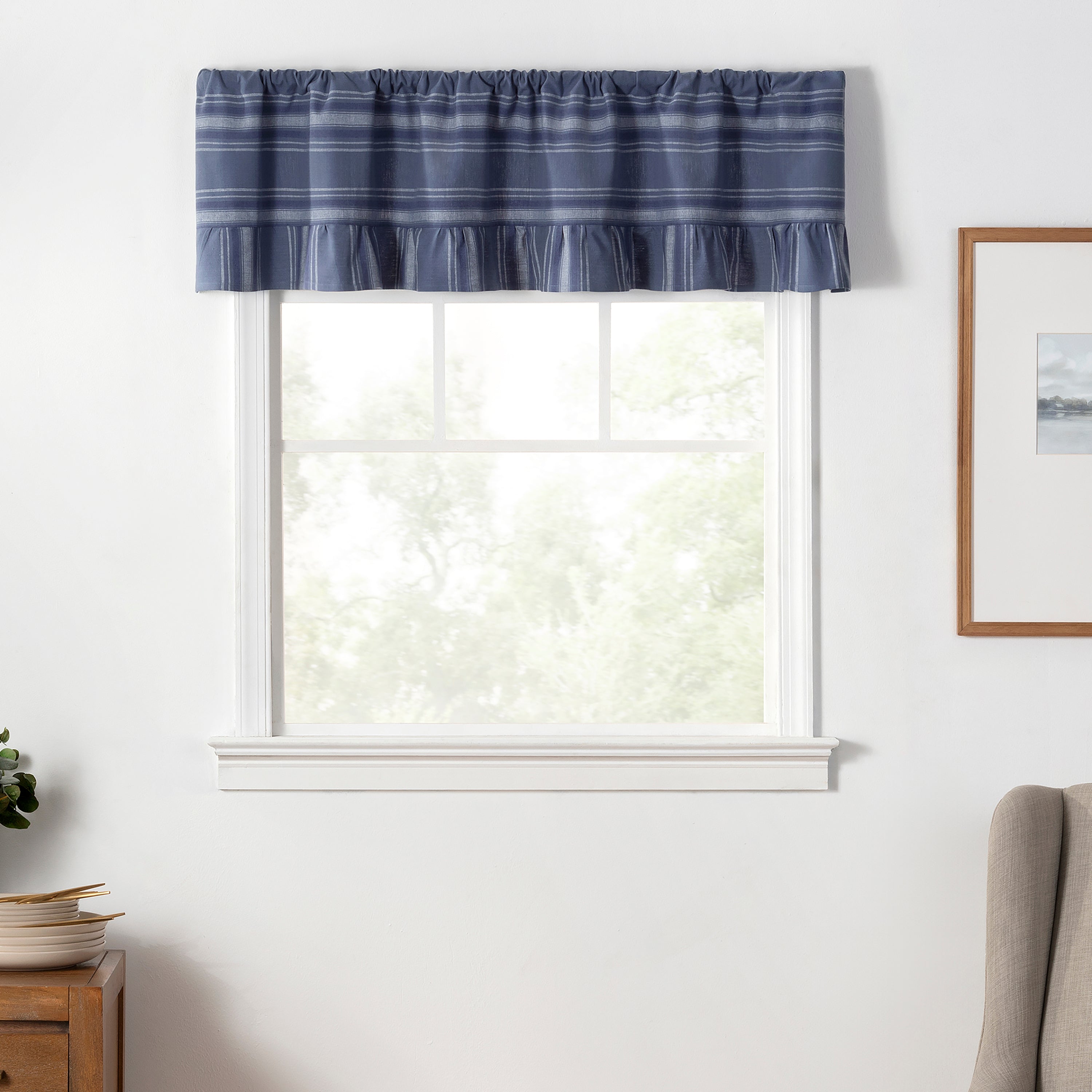 Martha Stewart Ruffle Stripe Valance – decoratd